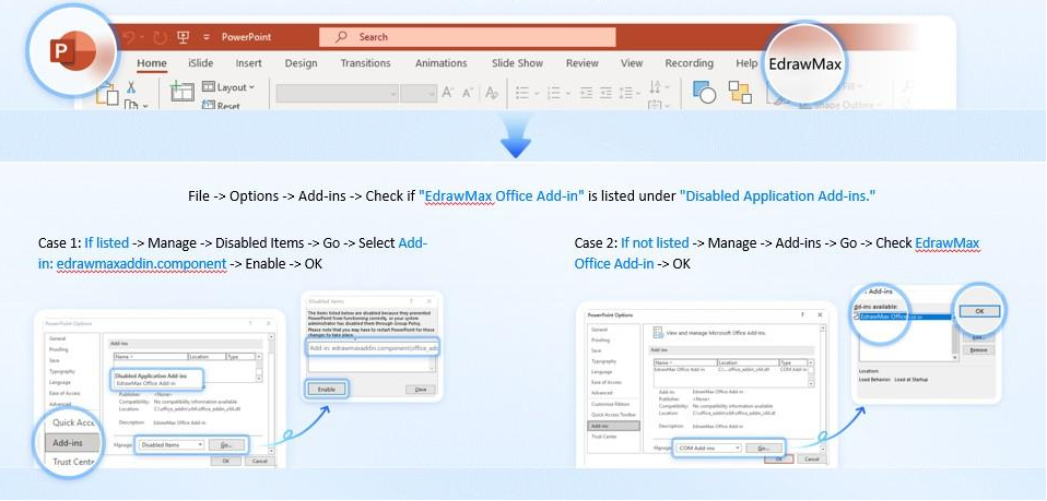 How To Generate a Slide With EdrawMax PowerPoint Add-In